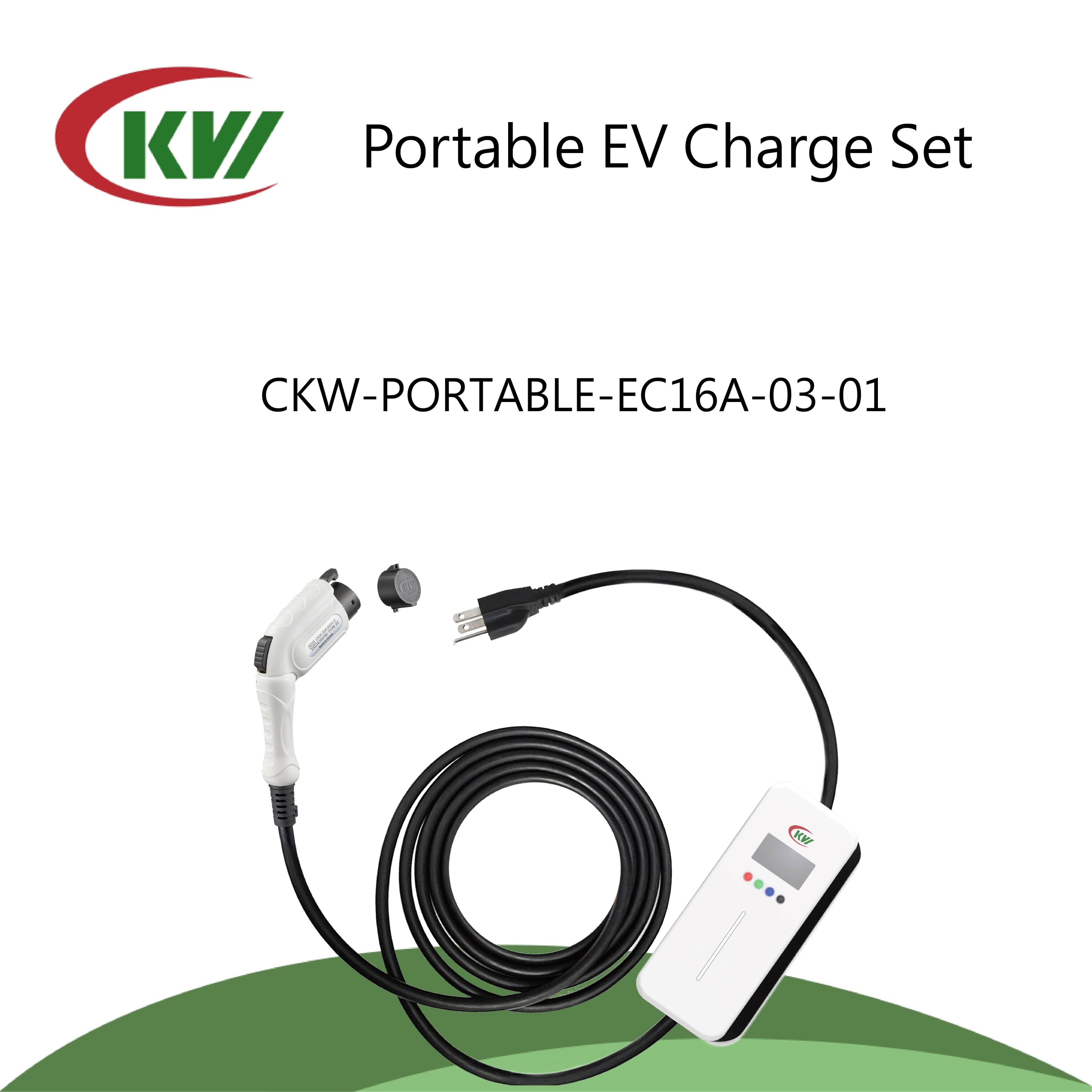 Portable EV Charger | CKW Electric Vehicle Charge Set